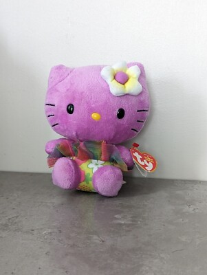 TY Purple Gyaru Hello Kitty Tutu 6" Plush Soft Toy Sanrio Small Tags ...