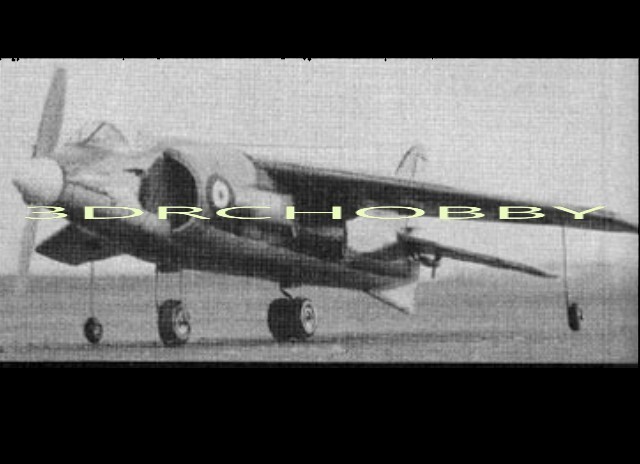 Hawker Harrier 36" WS RC Airplane Kit Laser Cut Balsa Ply Short Kit W ...