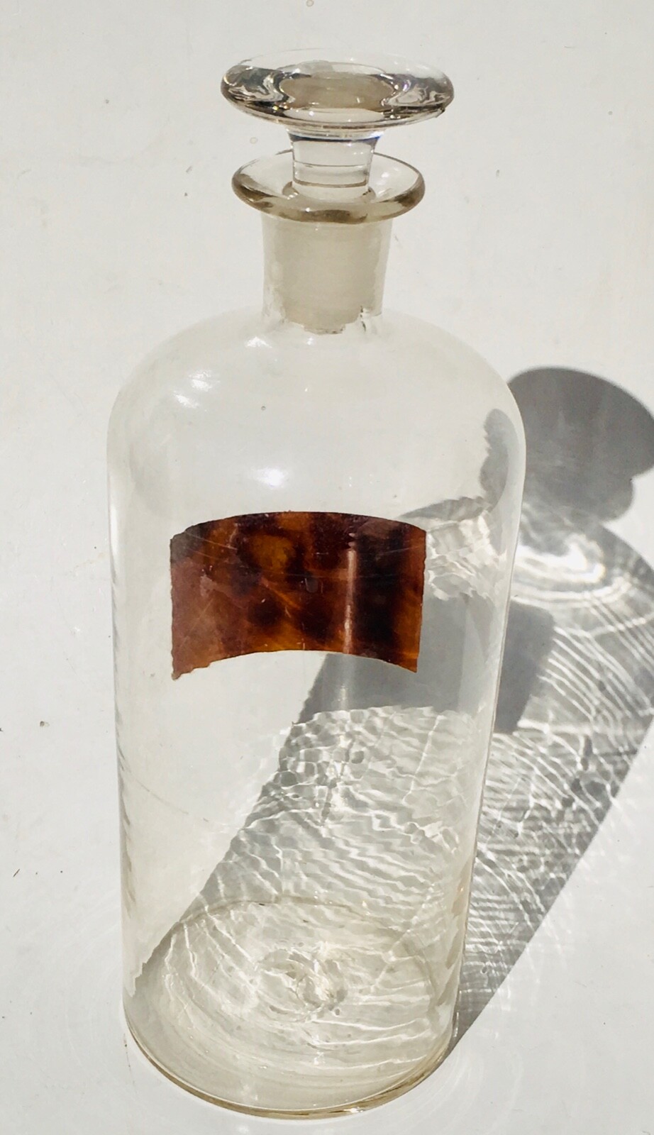 Antique Old 19th Century Hand Blown Glass Elixir Bottle Pontil Label ...