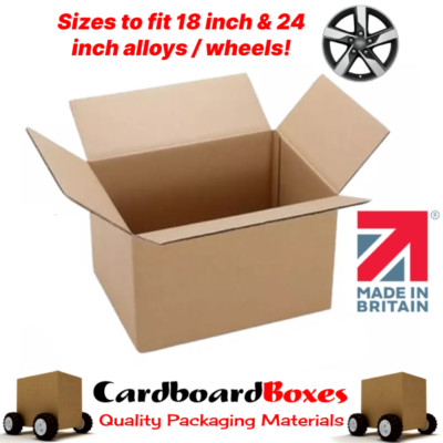 Alloy Wheel Cardboard Boxes , Double Wall Shipping Boxes, Heavy Duty 18 ...