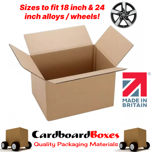 Alloy Wheel Cardboard Boxes , Double Wall Shipping Boxes, Heavy Duty 18 ...
