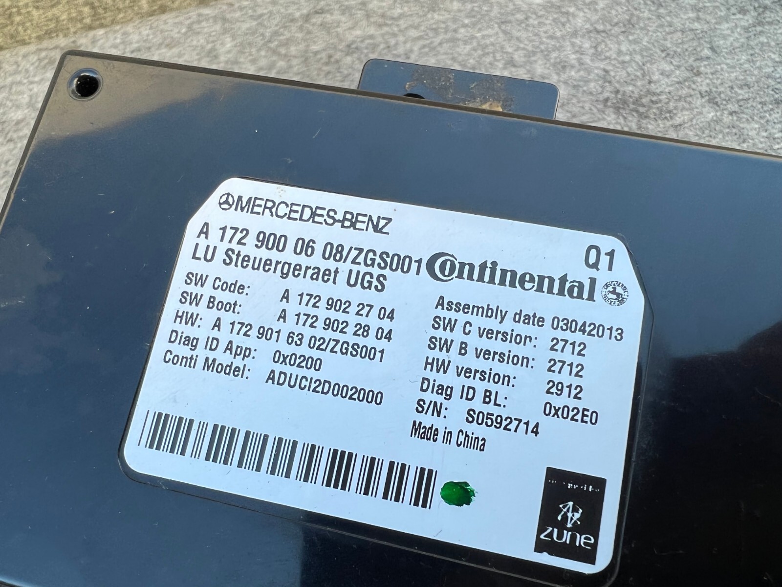 Control+Unit+Media+Interface+UCI+MERCEDES+A1729000608+A1729002809 for ...