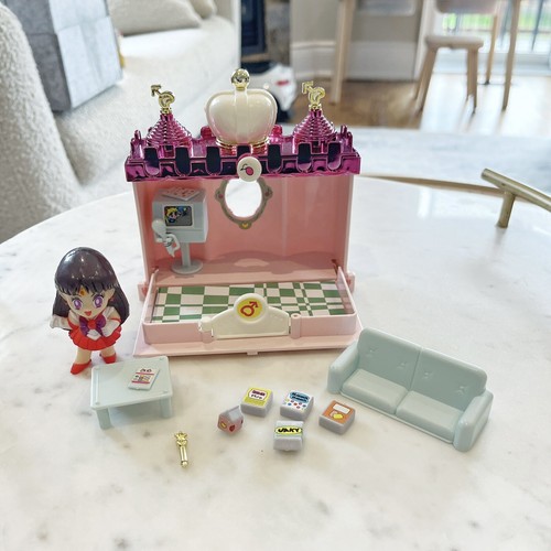 Vintage Sailor Moon Cutie Palace w/ Sailor Mars Mini Figurine Playset ...
