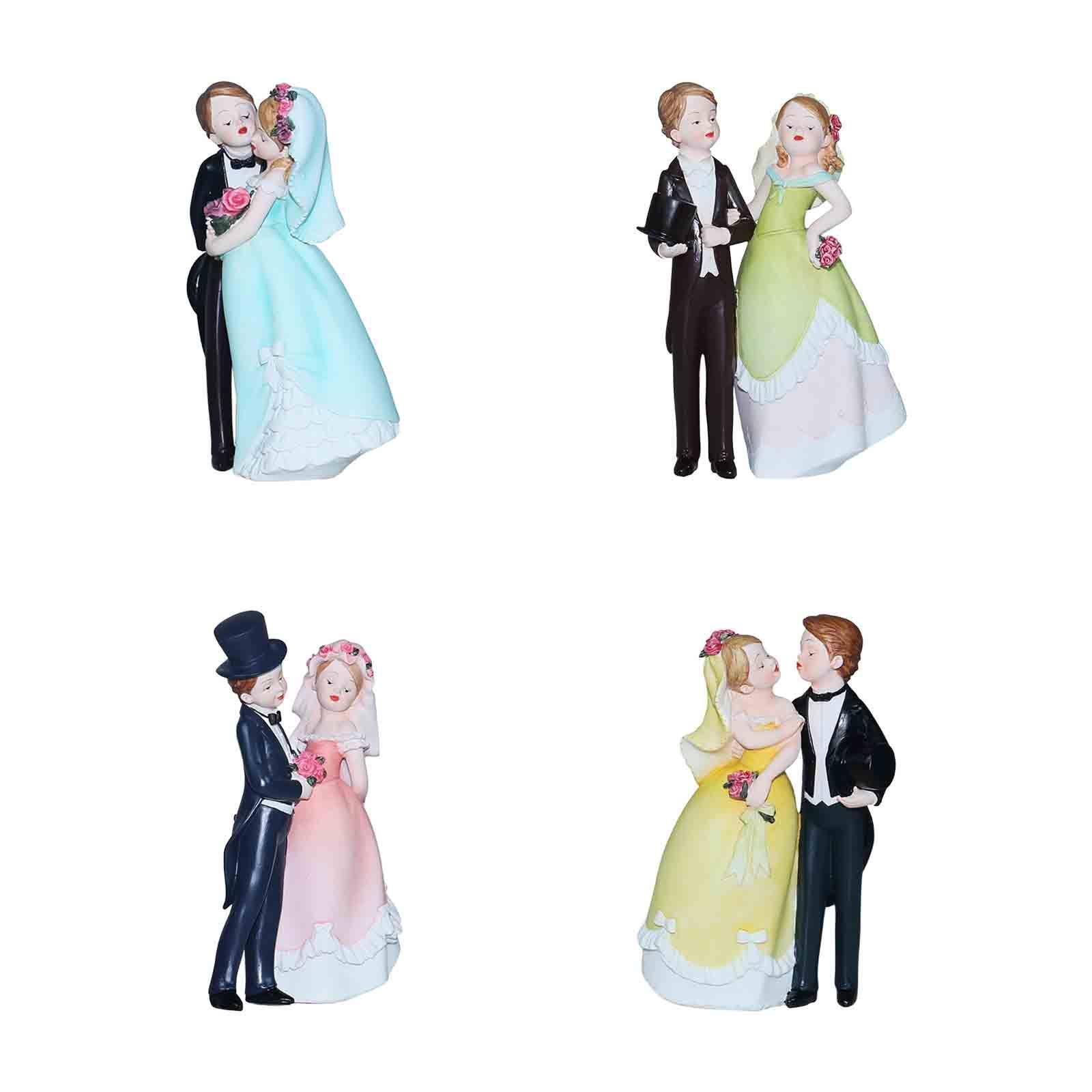 Wedding Cake Topper Mini Ornament Resin Figurine Collectible Couple ...