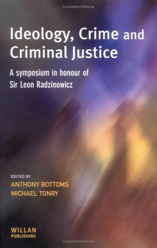 Cambridge Criminal Justice Ser.: Ideology, Crime and Criminal Justice ...