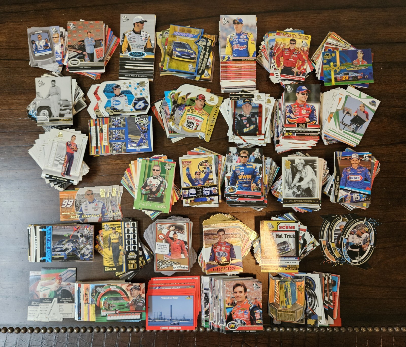BIG Lot Of 1050+ NASCAR Sports Trading Cards HOF Rookies Inserts Gold ...