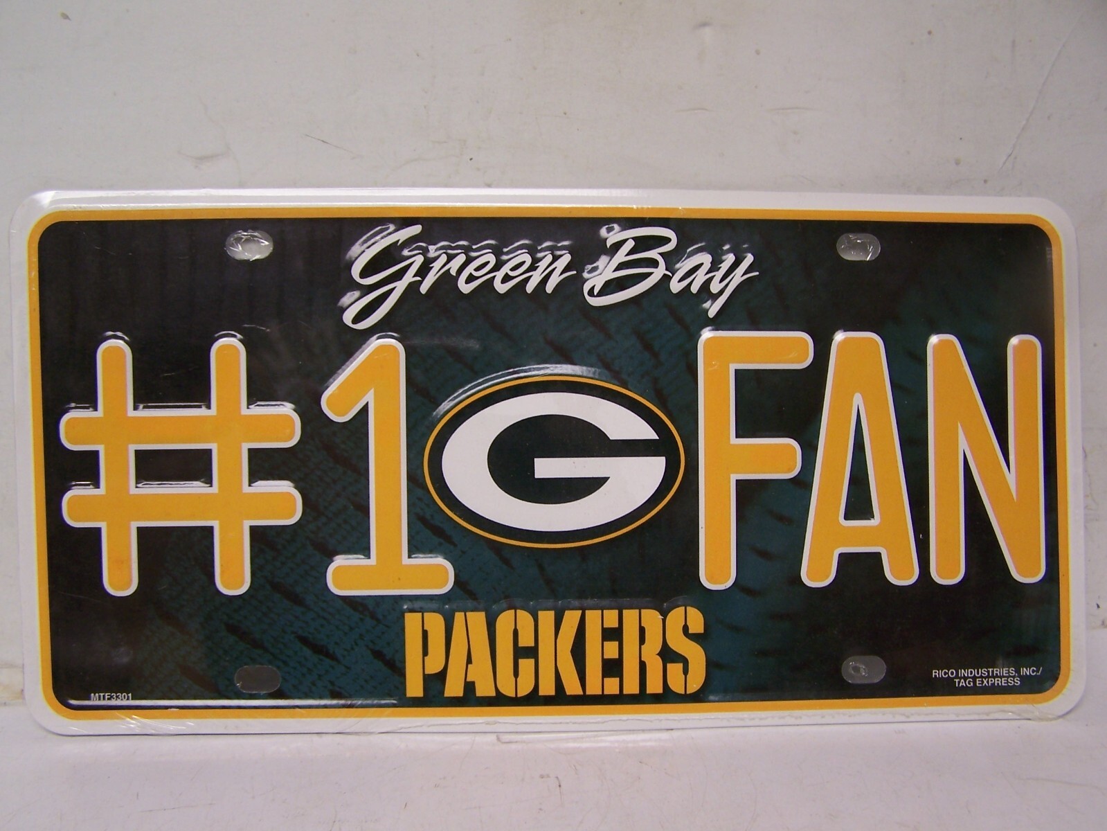NFL NFC GREEN BAY PACKERS # 1 FAN license Plate RICO | eBay