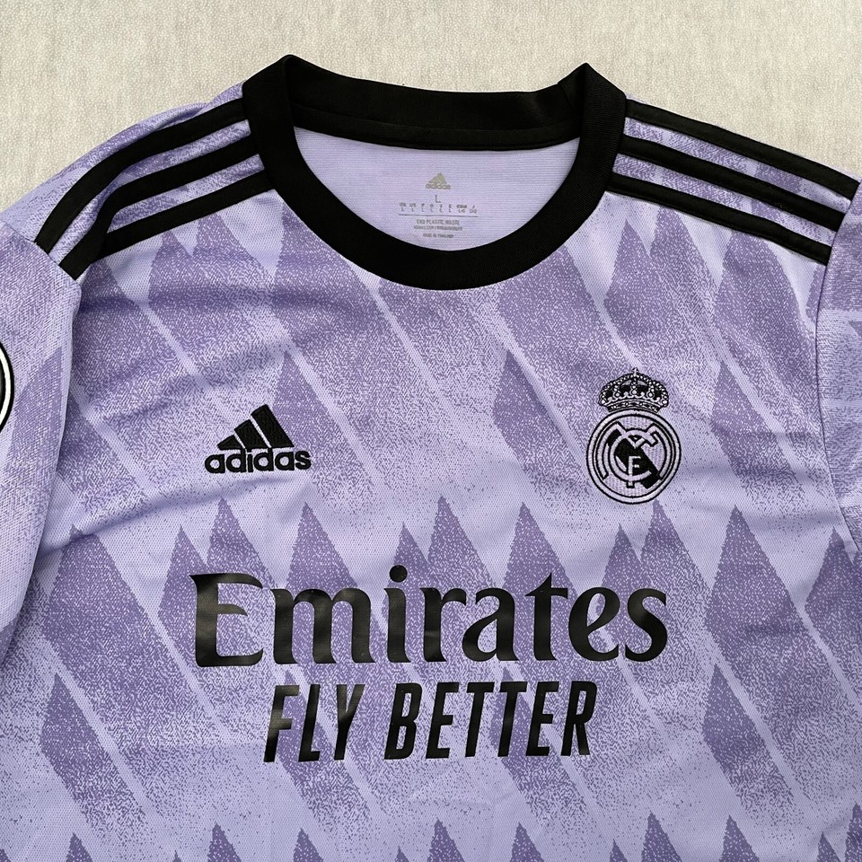 Real Madrid Modric Jersey Adult Large Purple Adidas Soccer Futbol Logo ...