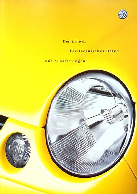 252219) VW Lupo - technische Daten & Ausstattungen - Prospekt 10/2001 ...