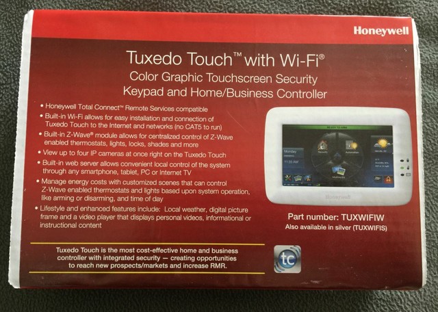 Honeywell Tuxedo Touch WiFi Controller Keypad - TUXWIFIW for sale ...