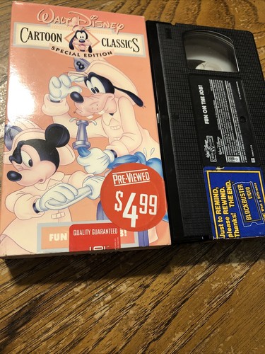 Walt Disney Cartoon Classics Special Edition: Fun on the Job (VHS, 1992 ...