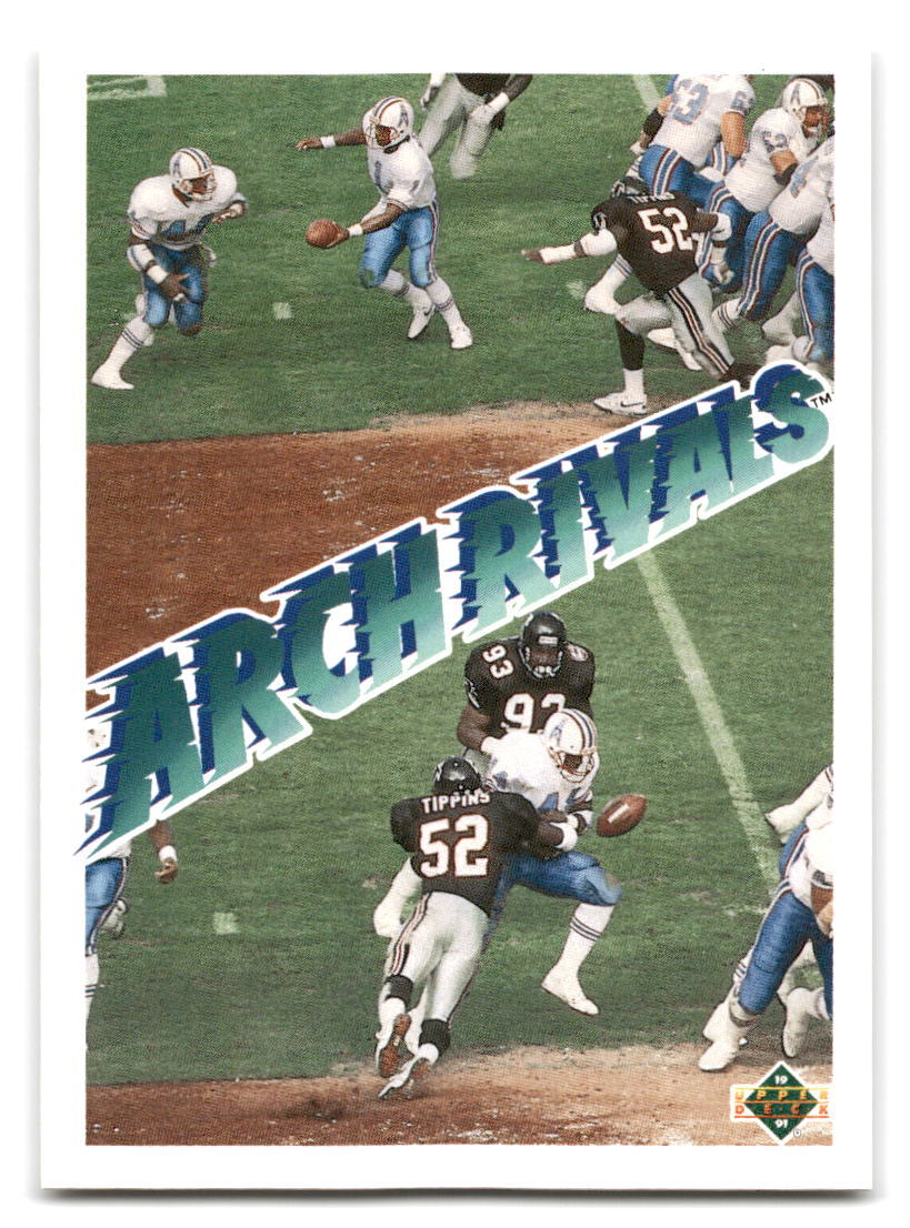 Lorenzo White Ken Tippins 1991 Upper Deck #657 Atlanta Falcons Houston ...