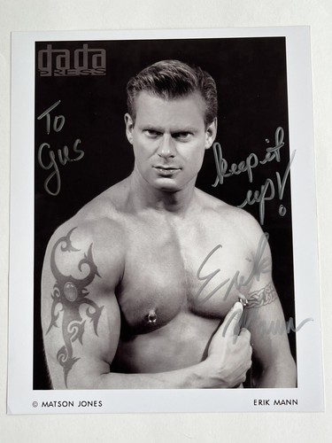 Erik Mann Signed Autographed 8x10 Photo Adult Film Gay Interest | eBay