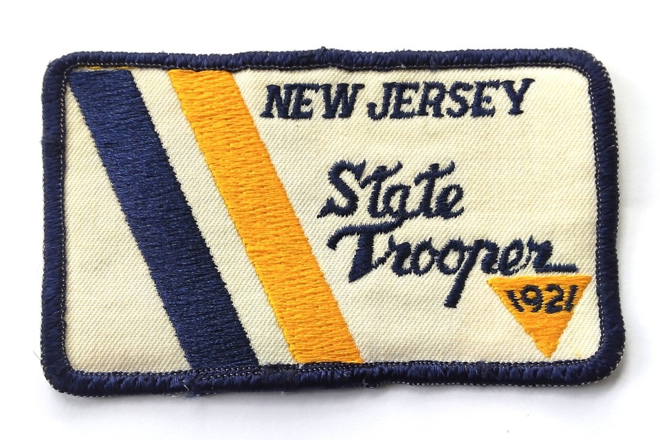 Older NJSP New Jersey State Police 1980's Satin Jacket or Hat patch | eBay
