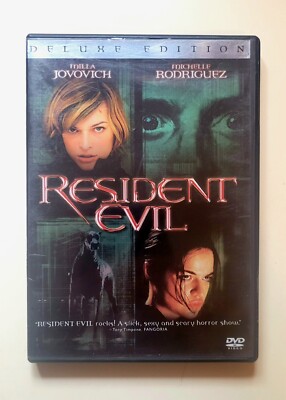 Resident Evil DVD Action Horror Sci-Fi 2002 R Milla Jovovocich Free ...