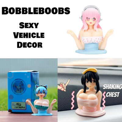 Shaking Chest Girls Car Dashboard Decorations Sexy Cute Bobbleboobs Car ...