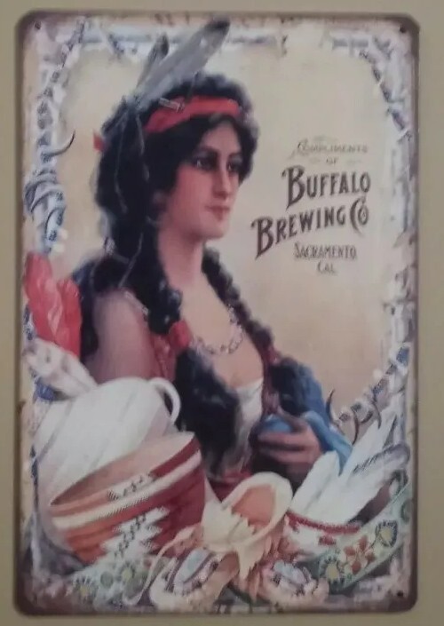 Buffalo Brewing Company of Sacramento California metal hanging wall ...