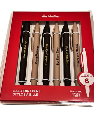 Tim Hortons Retro Pen Set Of 6! Ballpoint Pens. Limited Edition! | eBay