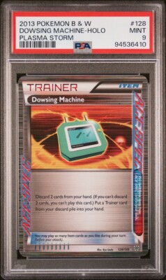 2013 Pokemon B&W Plasma Storm # 128 Dowsing Machine Holo PSA 9 Card ...