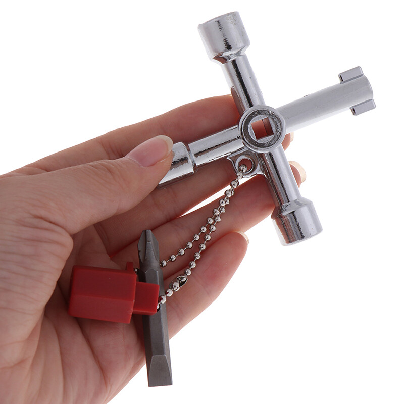 Electric Cabinet Cross Type Multifunctional Key Wrench Triangle LockJ ...