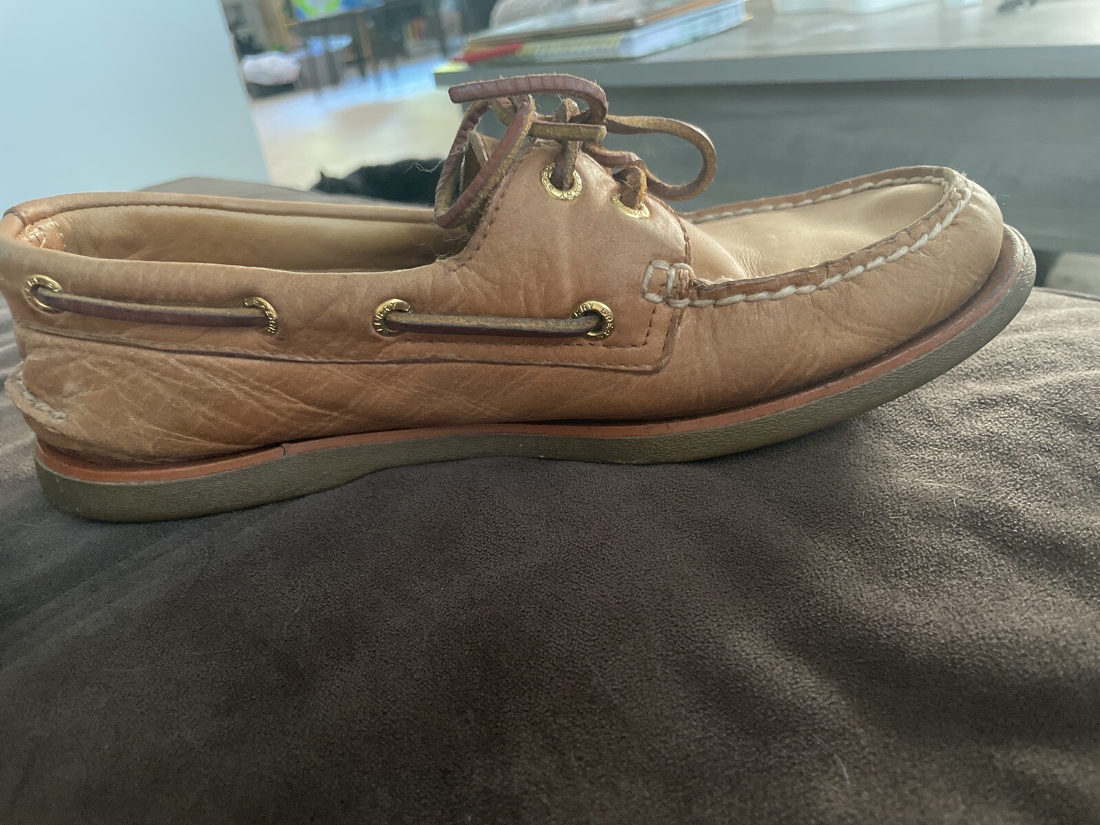 Sperry Gold Cup Gold A/O 2-Eye Sahara Boat Shoe Size … - Gem