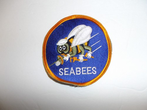 b3493 WW2 US Navy Seabees pocket patch unofficial full machine Sea Bees CB IR34E | eBay