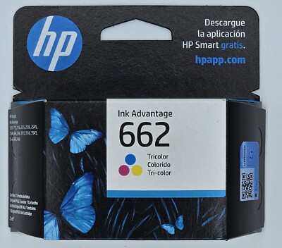 Cartuch9 De Tinta hp 662 ink cartridge TRICOLOR | eBay
