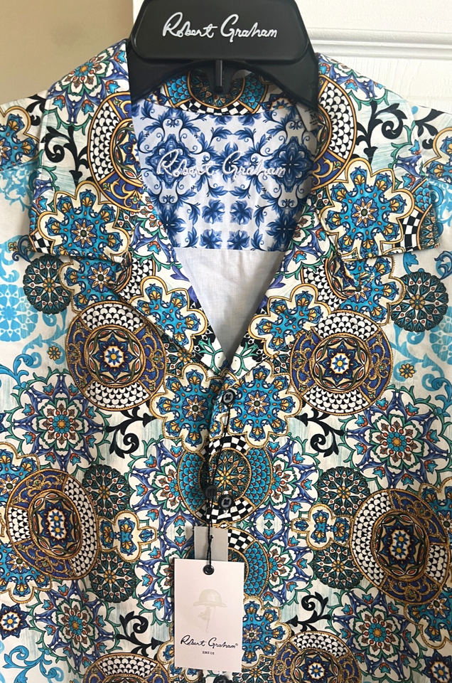 Robert Graham Modesto Multicolor Classic Fit Long Sleeve Shirt Size M ...