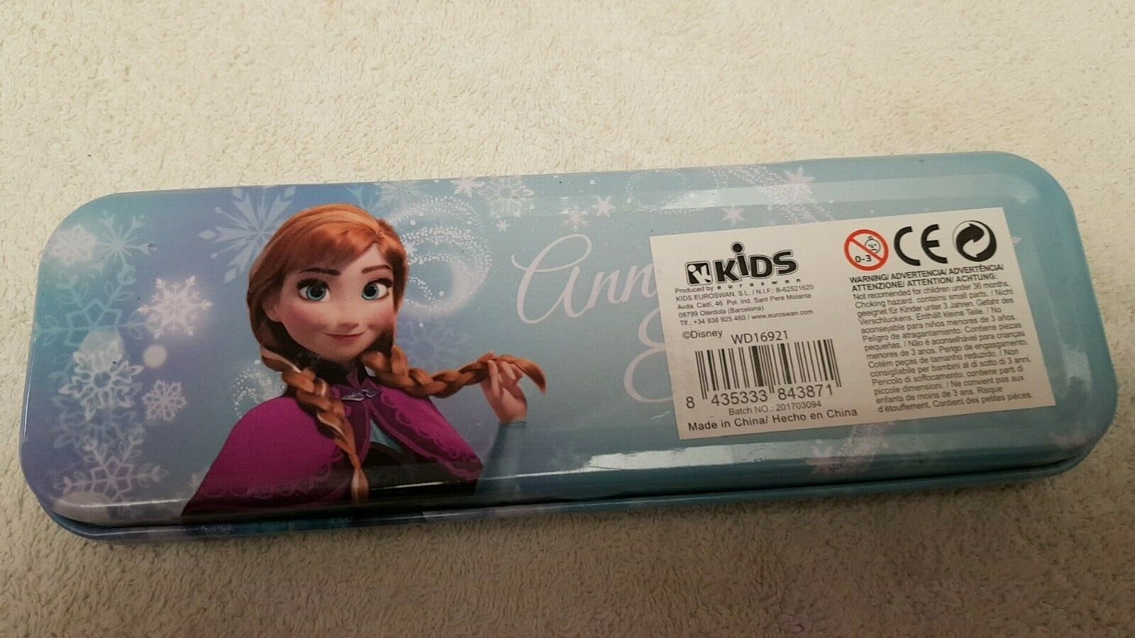 Case Tin Frozen Anna And Elsa Disney Sisterly Love 21x7cm - New | eBay
