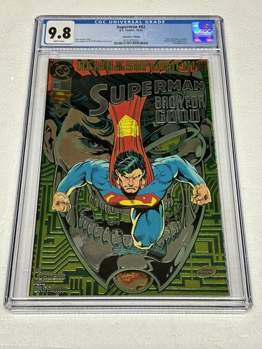 1993 Superman # 82 Collector's Edition CGC 9.8 DC Comics Reign Supermen ...