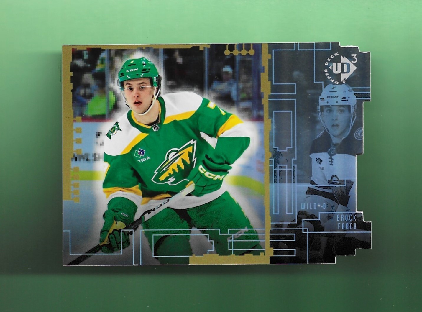 2023-24 UD Extended UD3 ROOKIE RC # UD3-7 BROCK FABER MINNESOTA WILD ...
