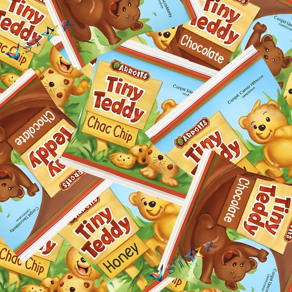 Tiny Teddy Variety biscuits Arnotts Pack 25g delicious treat 10-100 ...