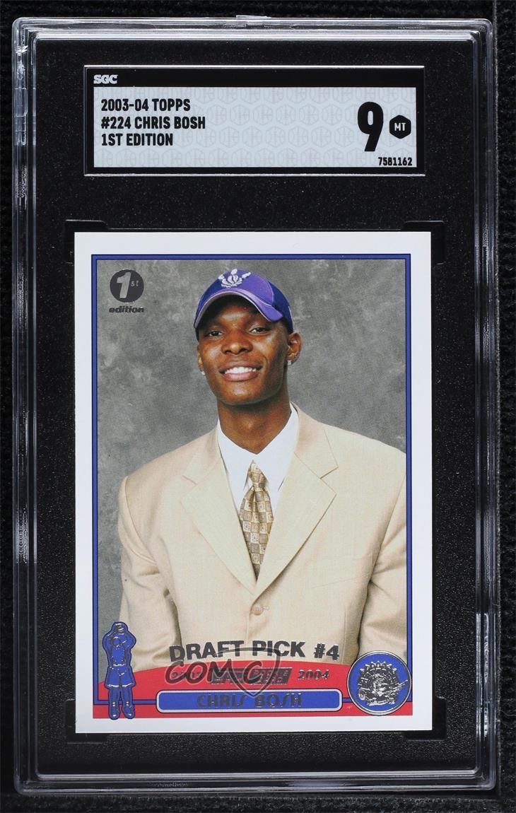 2003-04 Topps - Draft Pick Chris Bosh #224 1st Edition (RC) for sale ...