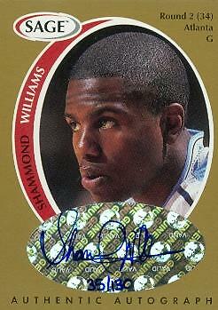 Shammond Williams autographed Basketball Card 1998 SAGE Gold #A49 ...