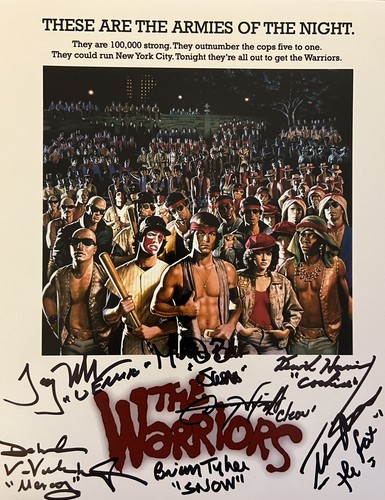 THE WARRIORS CAST SIGNED X7 PHOTO MICHAEL BECK AUTOGRAPHED JSA COA BAS ...