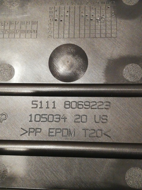 2019-2020 BMW X5 M Sport Front License Plate Bracket Factory OEM ...