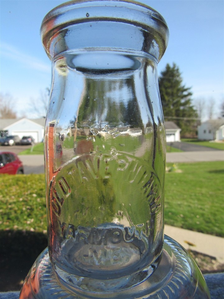TREQP Milk Bottle Old Tavern Farm Dairy Yarmouth ME CUMBERLAND CO ...