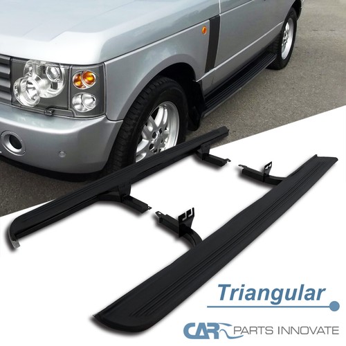 Fits 03-12 Range Rover L322 HSE Black Aluminum Side Step Bars Running ...
