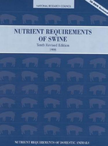 Nutrient Requirements of Swine: 10th Revised Edition 9780309059930 | eBay