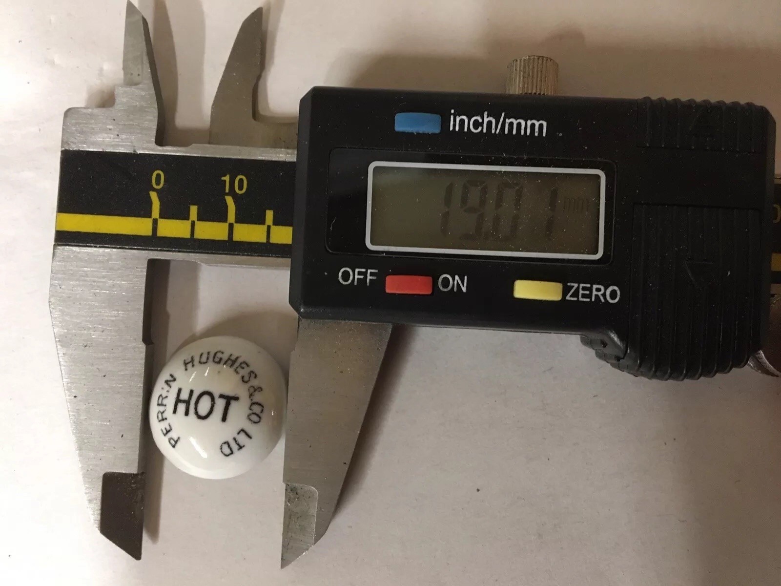 Hot & Cold Tap Head Indices Basin Or Bath Taps - Perrin Hughes - 1 Pair ...