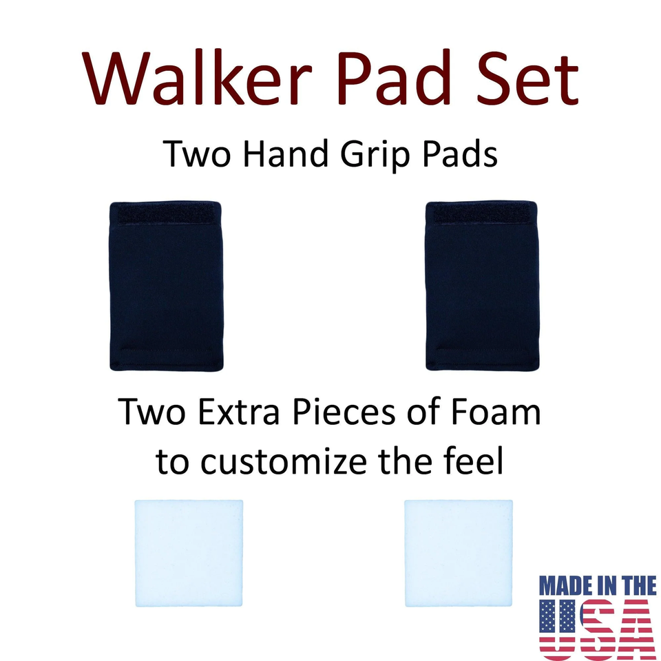 Crutcheze Walker Hand Grip Pads – Premium Foam Cushions for 2-Wheeled ...