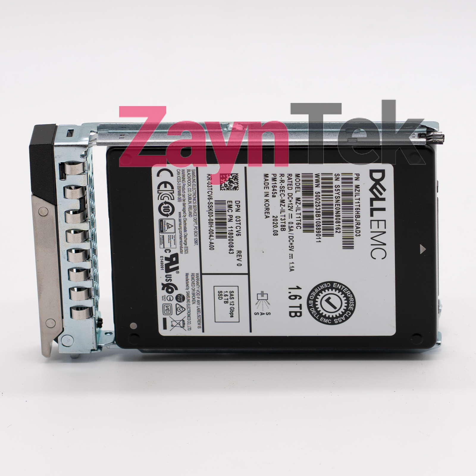 3TCV6 DELL 1.6TB SAS 2.5" 12Gb/s SSD 14G KIT MIXED USE PM1645a SERIES ...