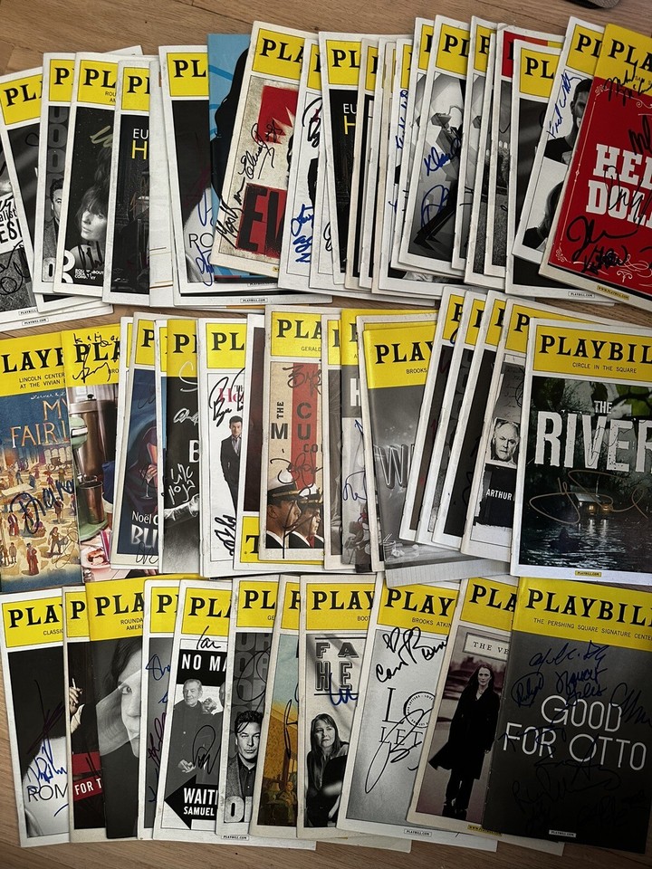 Lot 3 Signed Playbills Original Broadway Show. Genuine. Mint Condition ...