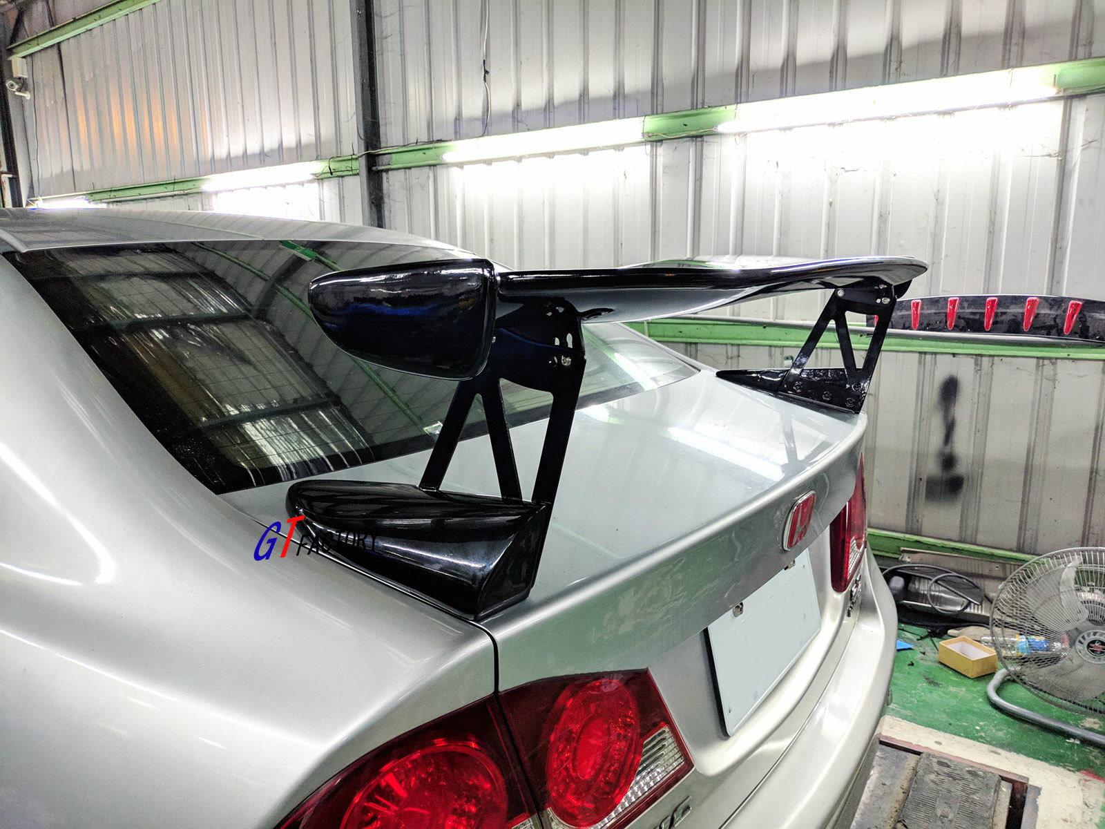 Mugen GT Style Rear Trunk Wing Spoiler Unpainted for Honda Civic 8th FD ...