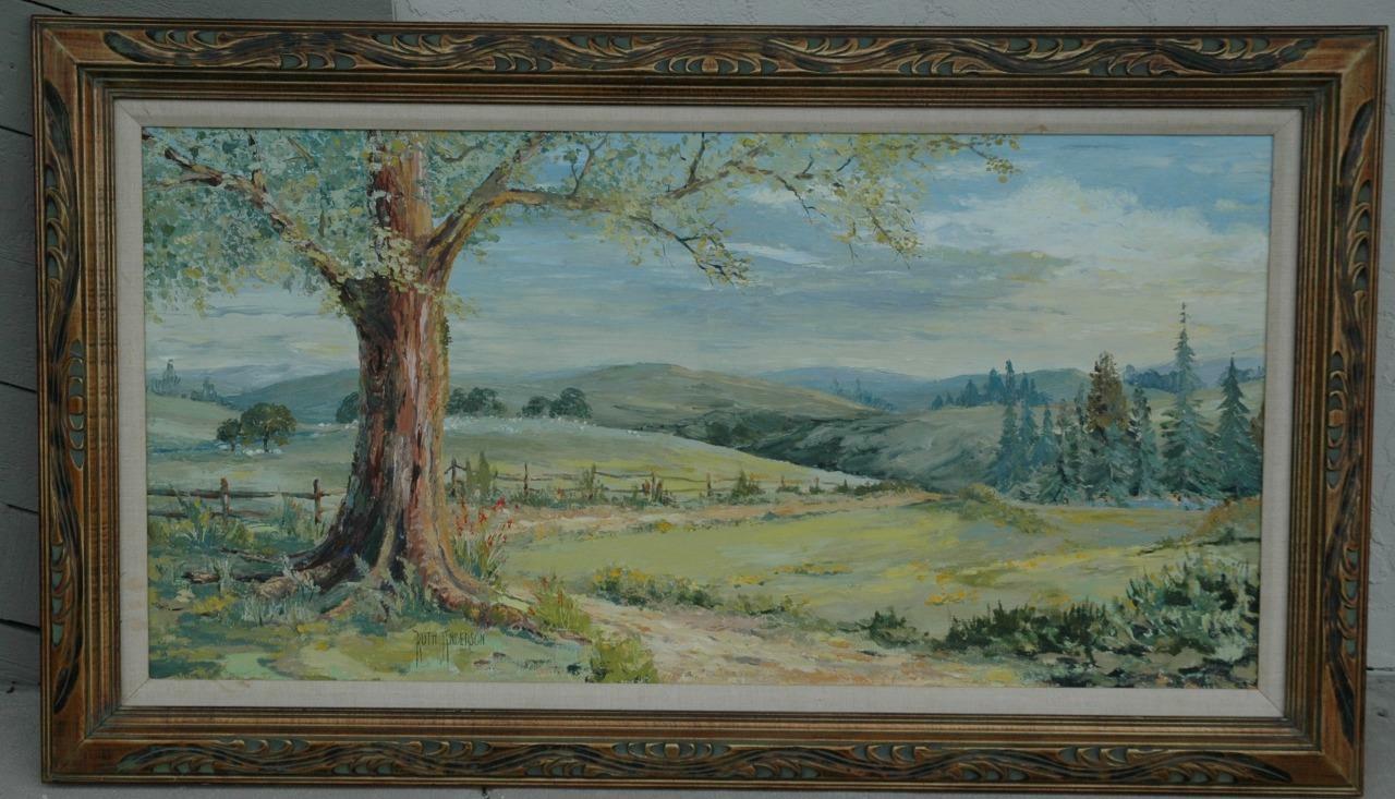 Beautiful Large Oil on Canvas Landscape by Listed Artist Ruth Anderson ...