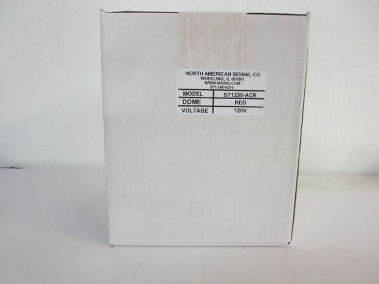 NORTH AMERICAN SIGNAL CO ST1250-ACR STROBE-120V AC; RED-UL; PERMANENT ...