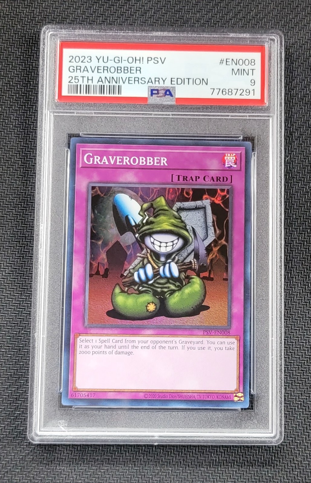 Yu Gi Oh Graverobber Super Rare Near Mint Pharoah Servant Psv En008 2437
