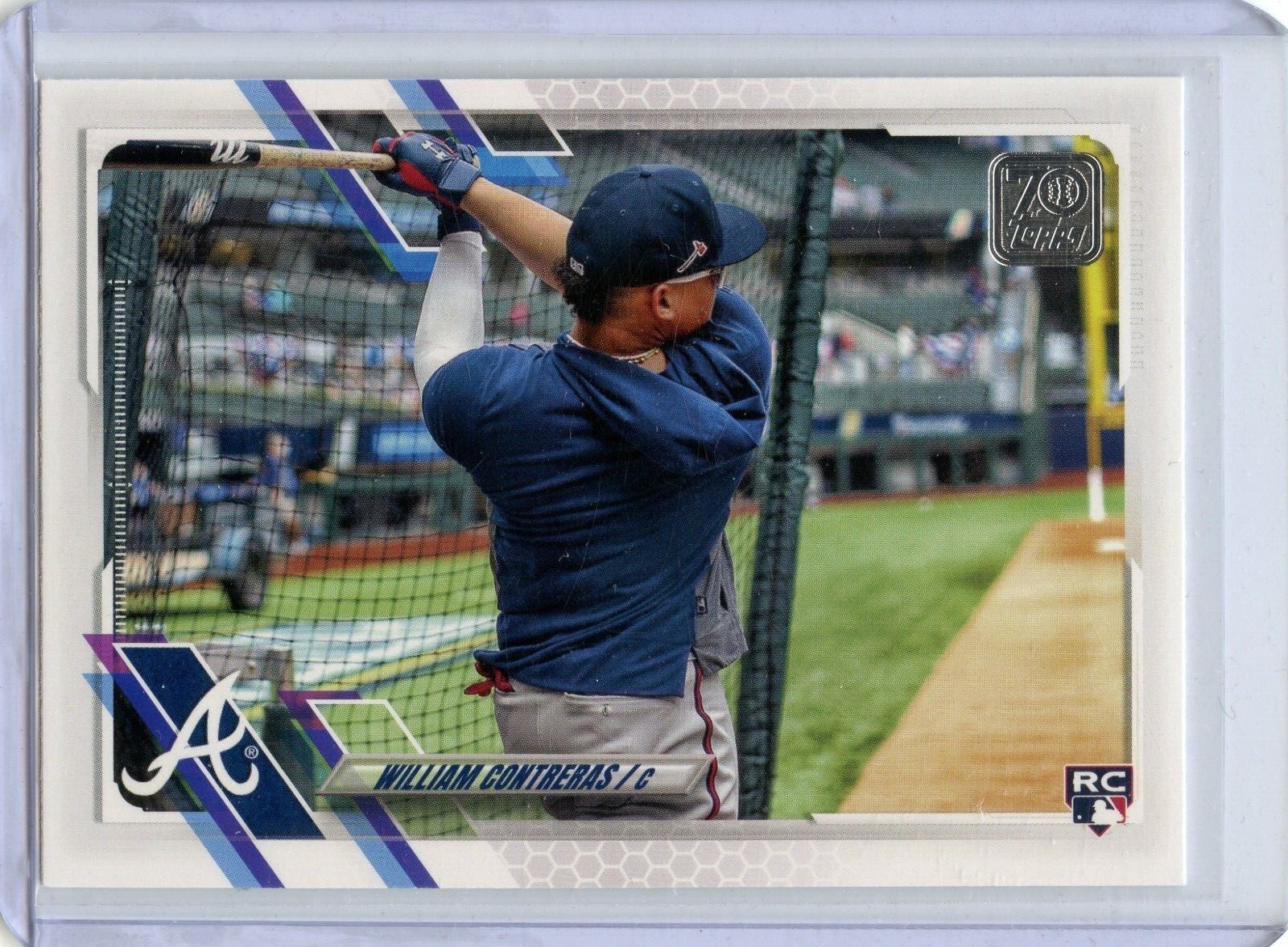 2021 Topps Base Set Photo Variations #390 William Contreras/batting ...