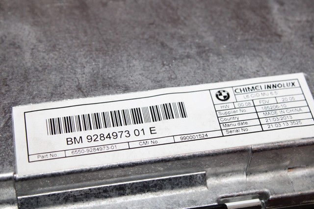 BMW F10 Central Console Display 6.5 Inch OEM 65509284973 for sale ...