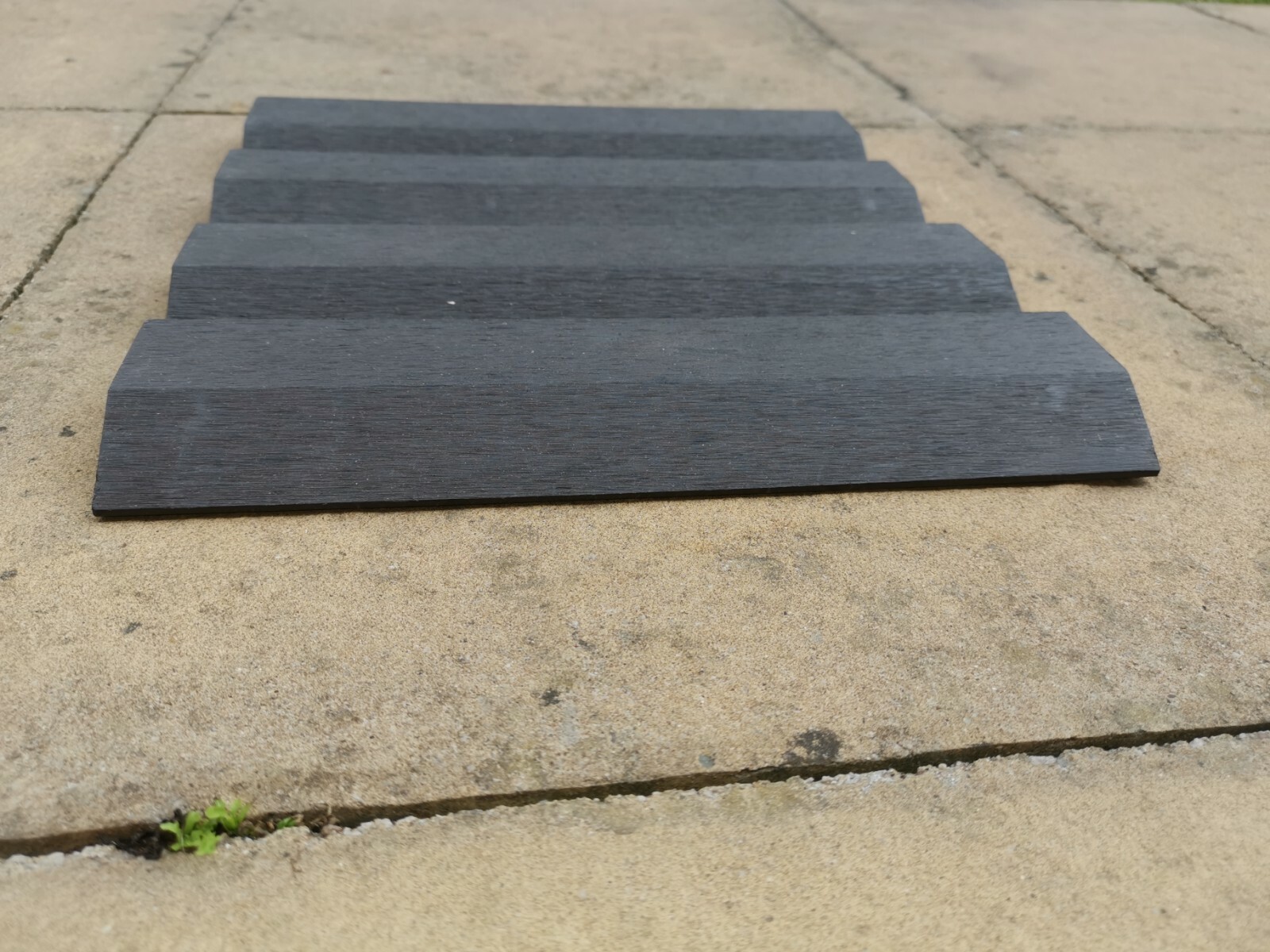 Straight Edge Ramps Solid Composite WPC Interlocking edges | eBay UK